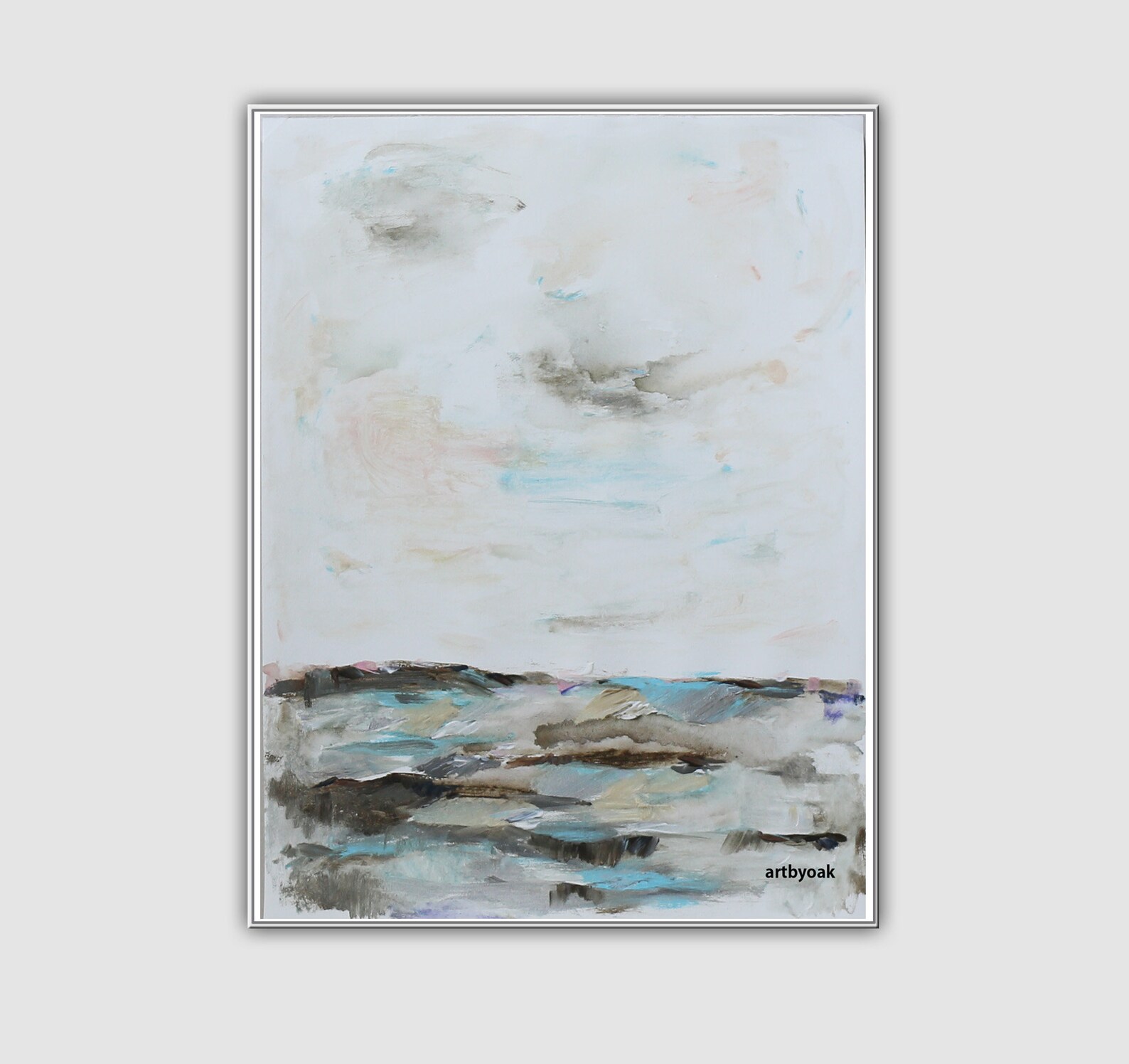 Abstract Landscape,original Abstract Art,modern Art,painting on Paper ...