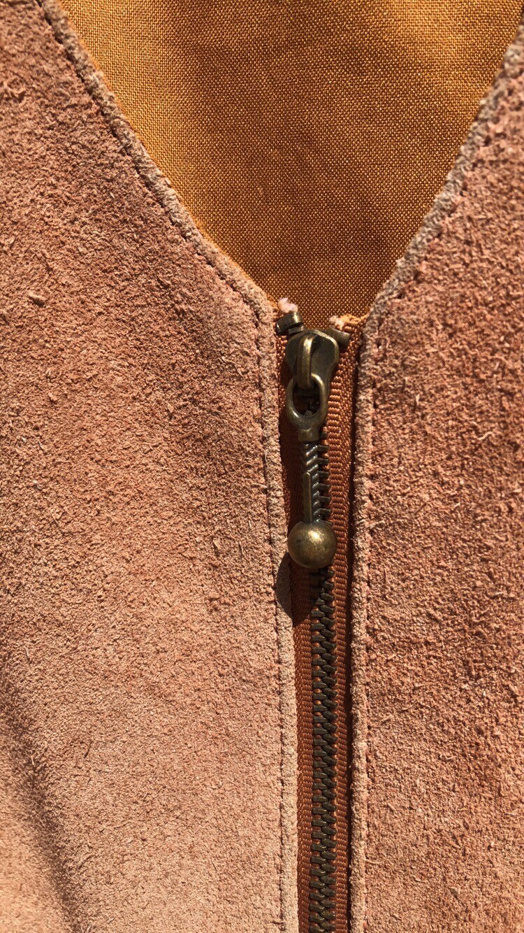 Vintage Shell Genuine Leather Vest - Etsy Denmark