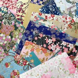 Japanese Yuzen Chiyogami Washi Paper - Assortment Bulk Pack Origami ...