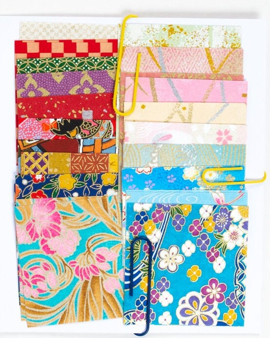 Japanese Yuzen Washi Paper Mini Small 6cm X 6cm Origami Paper Pack ...