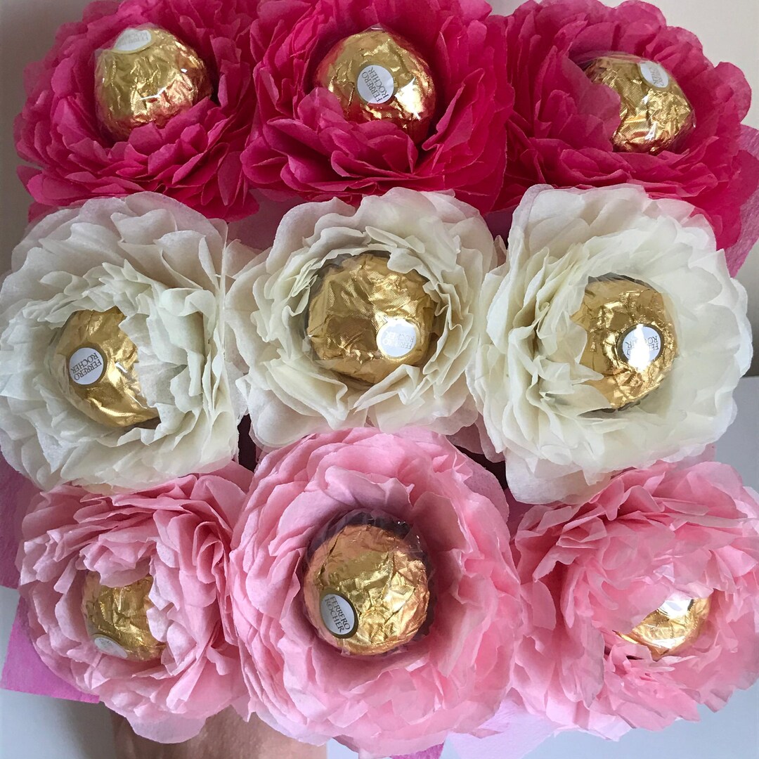 Handmade Ferrero Chocolate Flower Box Delight Your Valentine's With ...