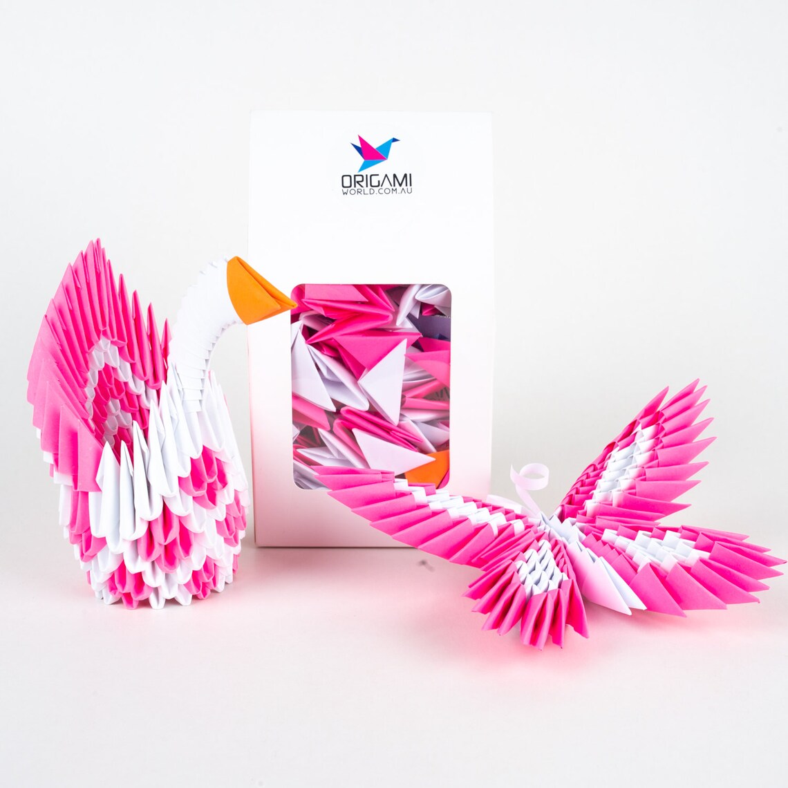 3D Origami Kit 2-in-1 Kit to Make a Swan or Butterfly Ready to - Etsy UK
