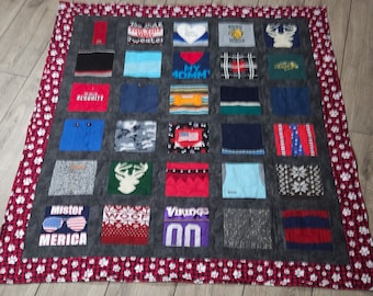 Dog Memorial Quilt; (large-60lb Size Clothing)pet Memorial; Pet ...