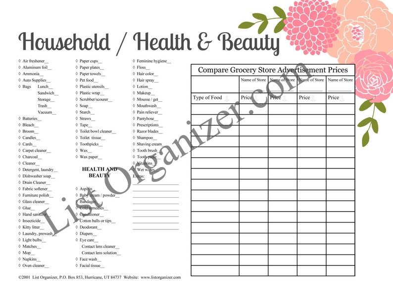 Grocery List Category Check Off Printable Instant Digital Etsy grocery-list-category-check-off-printable-instant-digital-etsy
