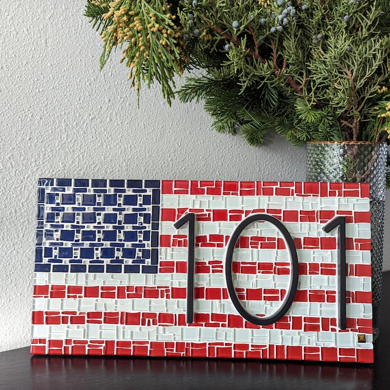 Mosaic American Flag - Etsy