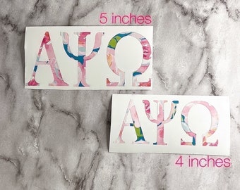 Greek Letters set of 3 Decal FREE SHIPPING - Etsy