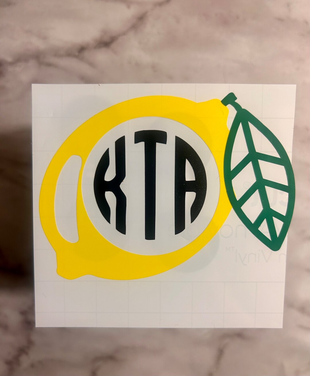 Custom Lemon Citrus Monogram Decal, Lemonade Monogram Decal, Monogram ...