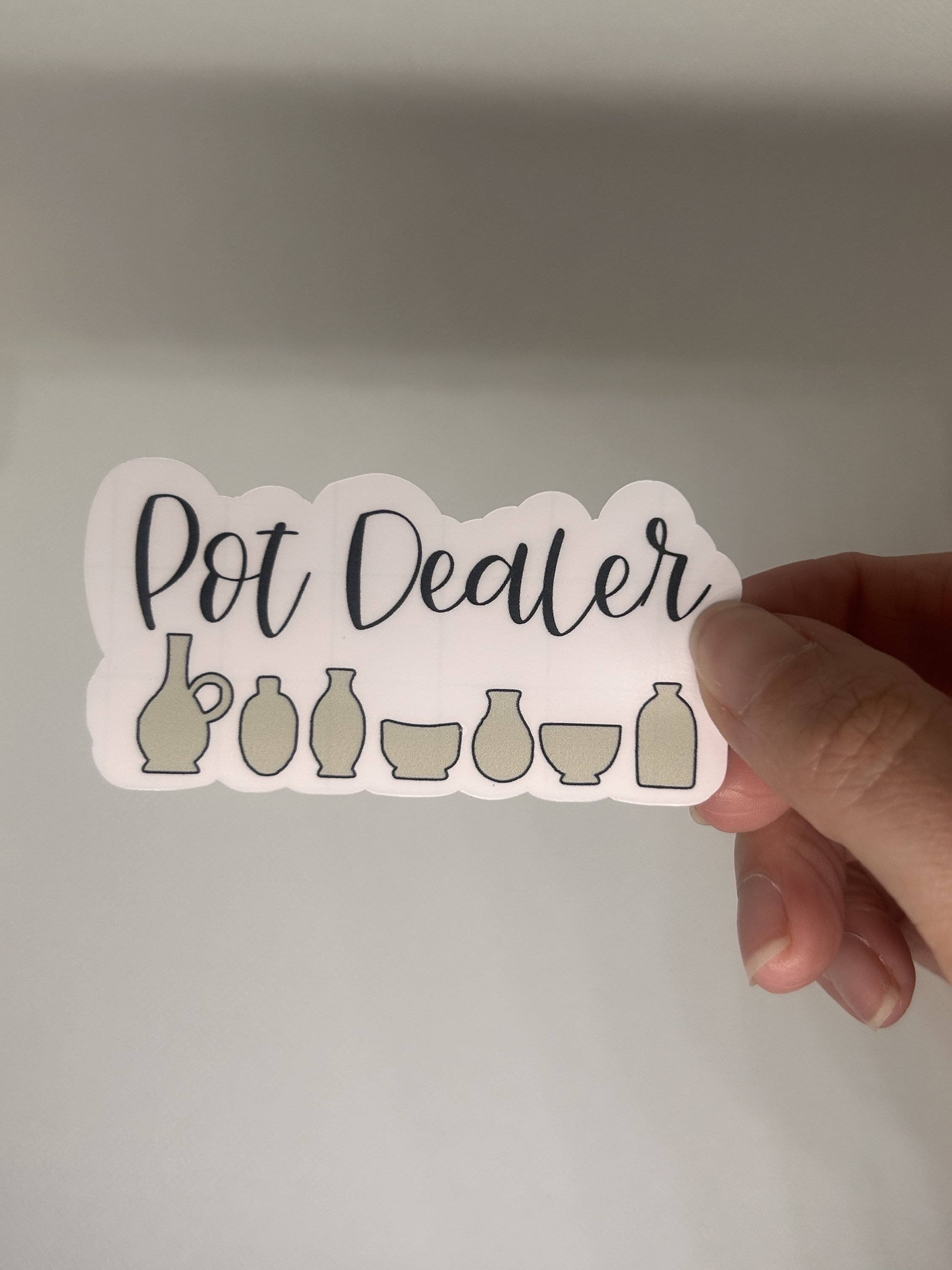 Pot Dealer Pottery Sticker, Pottery Sticker, Ceramic Sticker, Gift for ...
