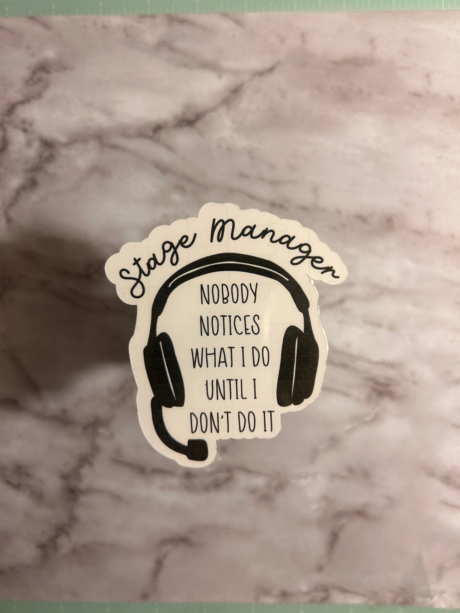 Stage Manager Vinyl Sticker - Etsy