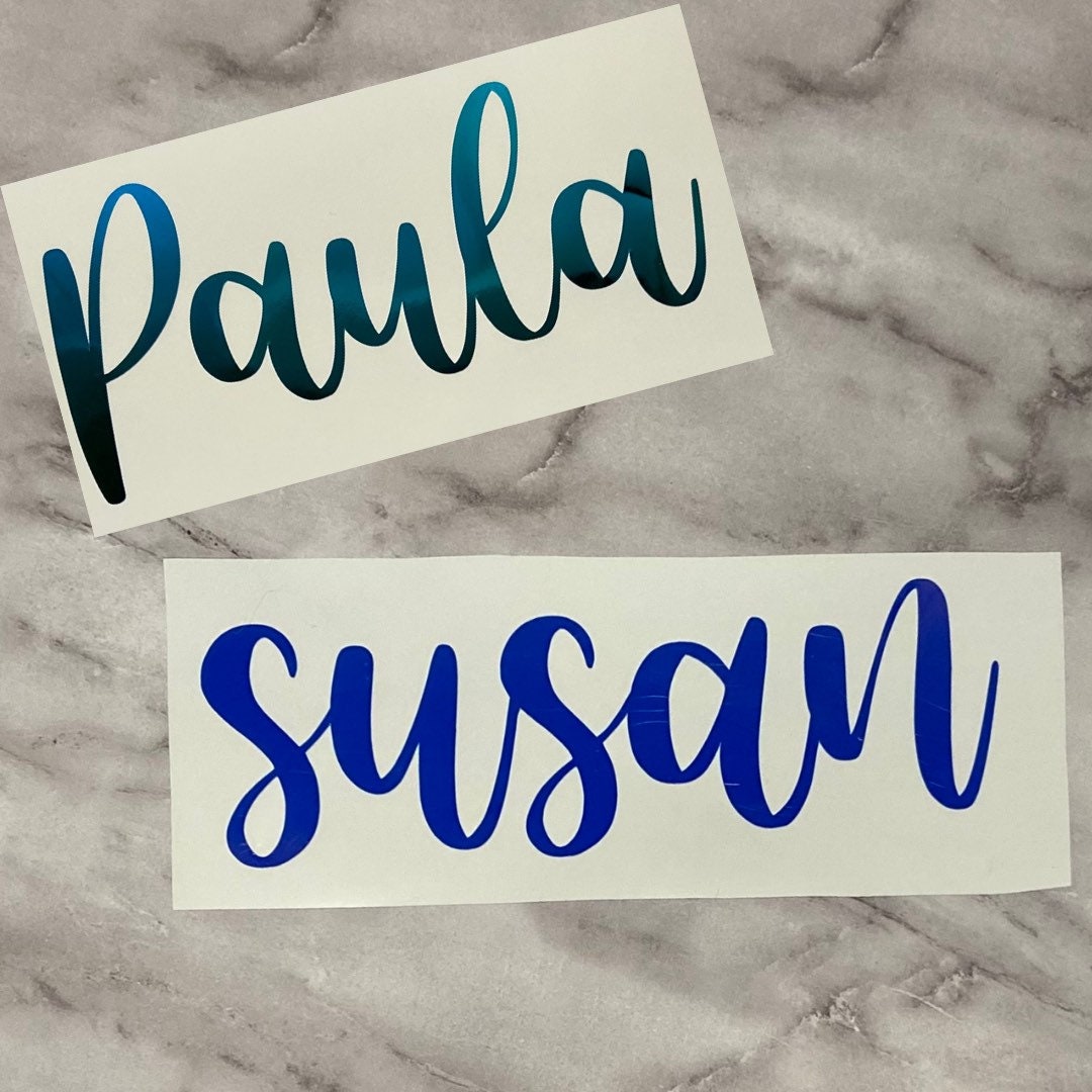 Name Decal Calligraphy Name Decal Calligraphy for Laptop - Etsy