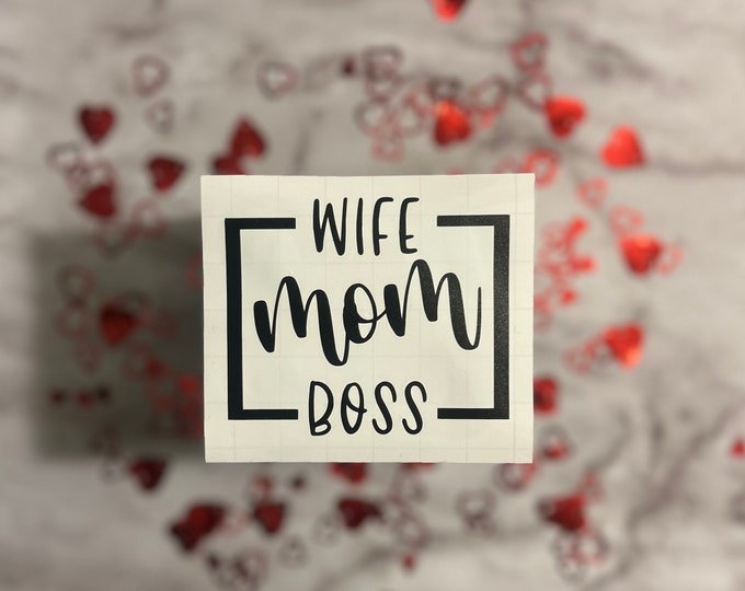SASSY wife Mom Boss Vinyl Decal FREE SHIPPING Car Window Decal, Laptop ...