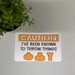 Caution I’ve Been Know to Throw Things Sticker, Pottery Sticker ...