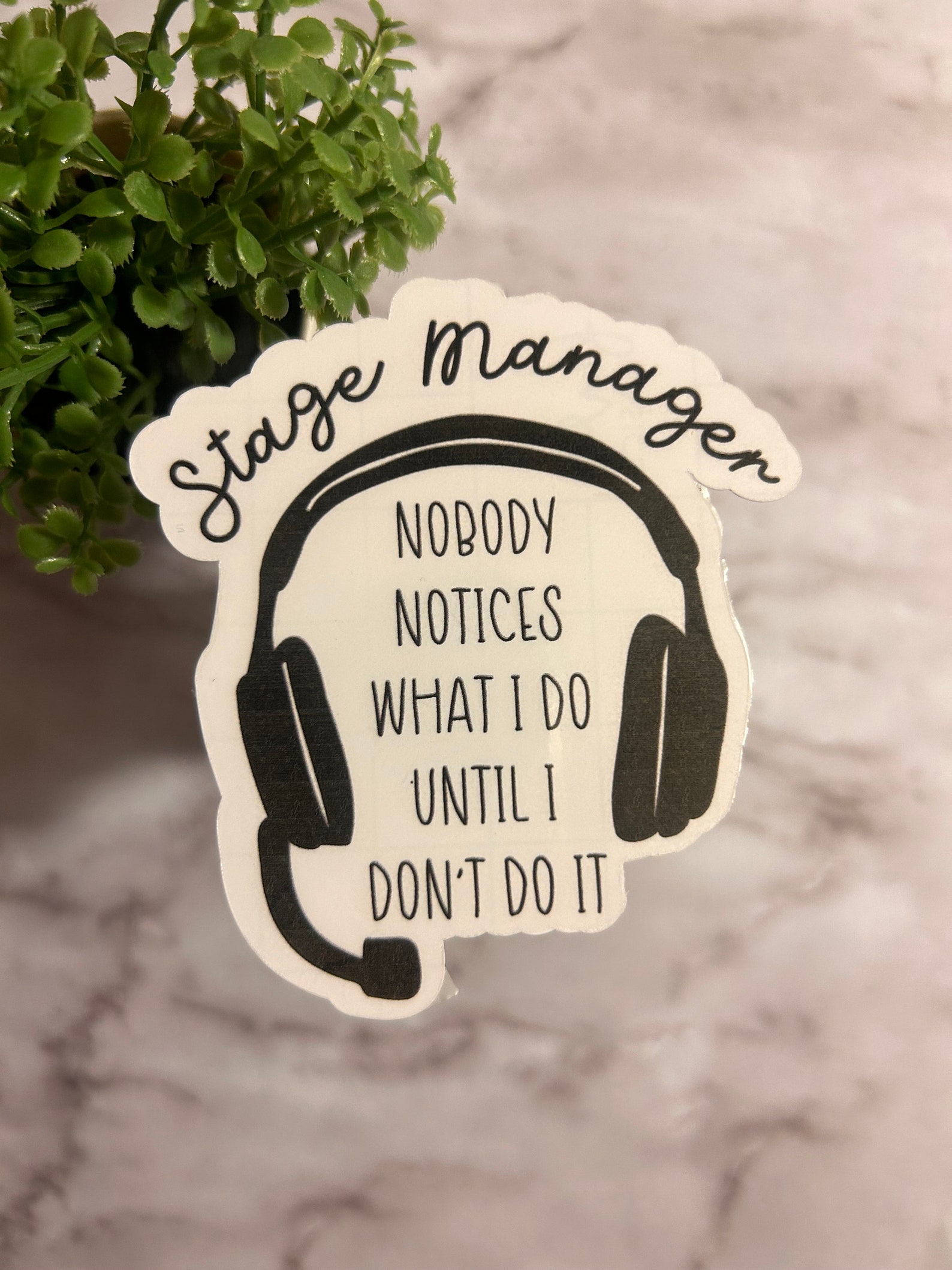 Stage Manager Vinyl Sticker - Etsy