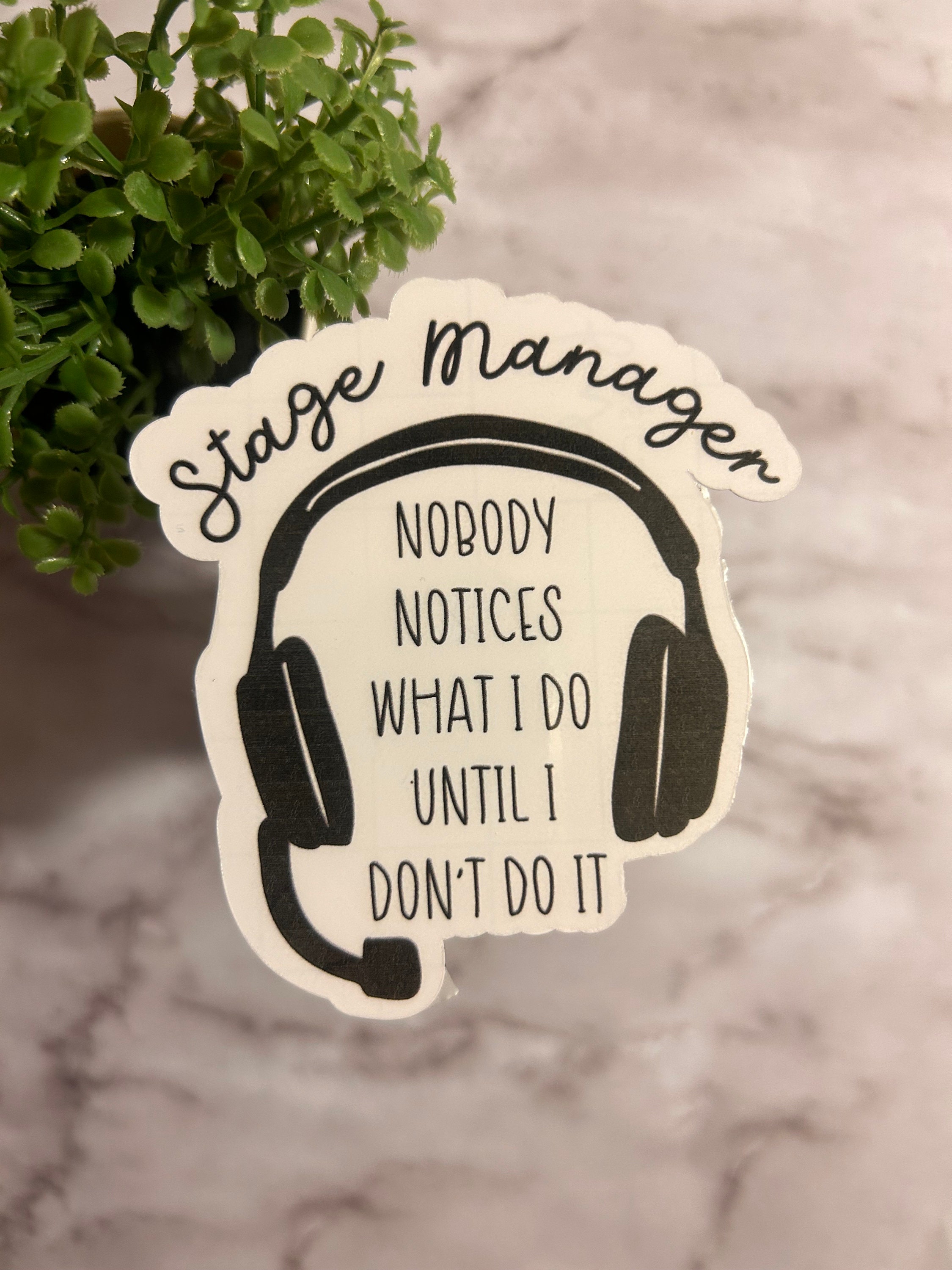 Stage Manager Vinyl Sticker - Etsy