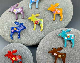 Moose Brooch - Etsy