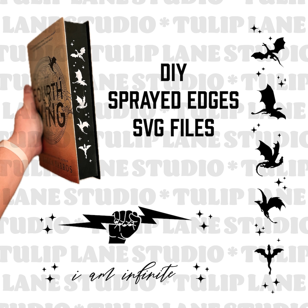 DIY Sprayed Edges SVG Files for Stencils | SVG for Cricut, Silhouette ...