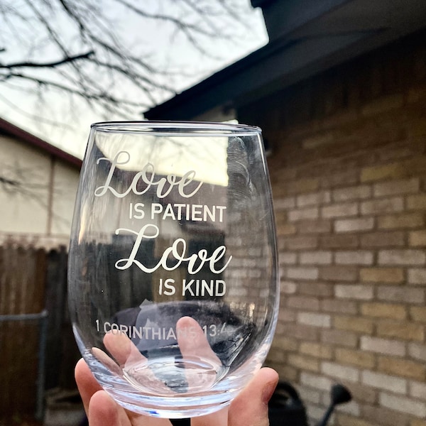 Etched Glass Bible Verse - Etsy