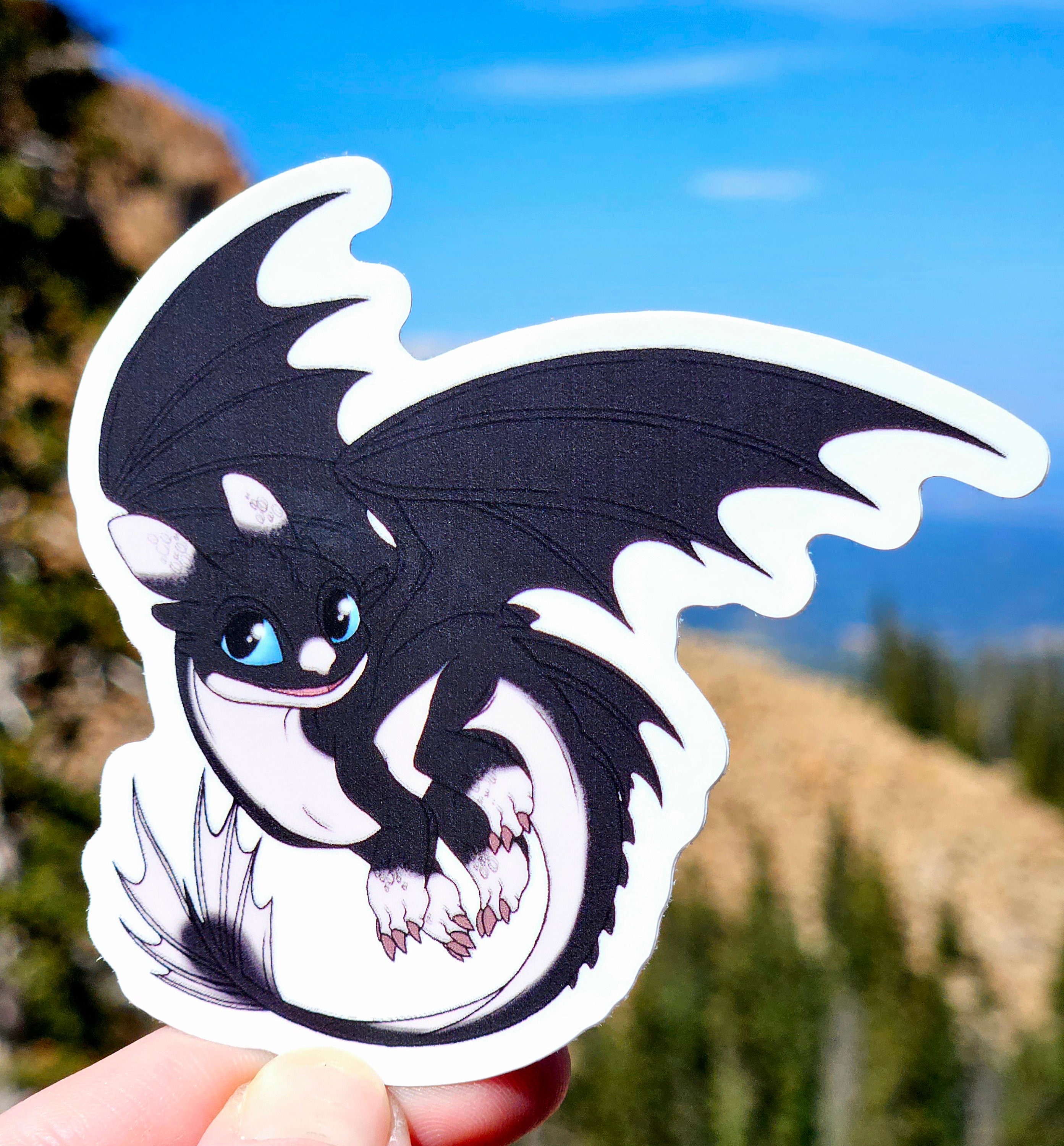 HTTYD Adult Dart Nightlight Toothless Sticker 3 Original Art - Etsy