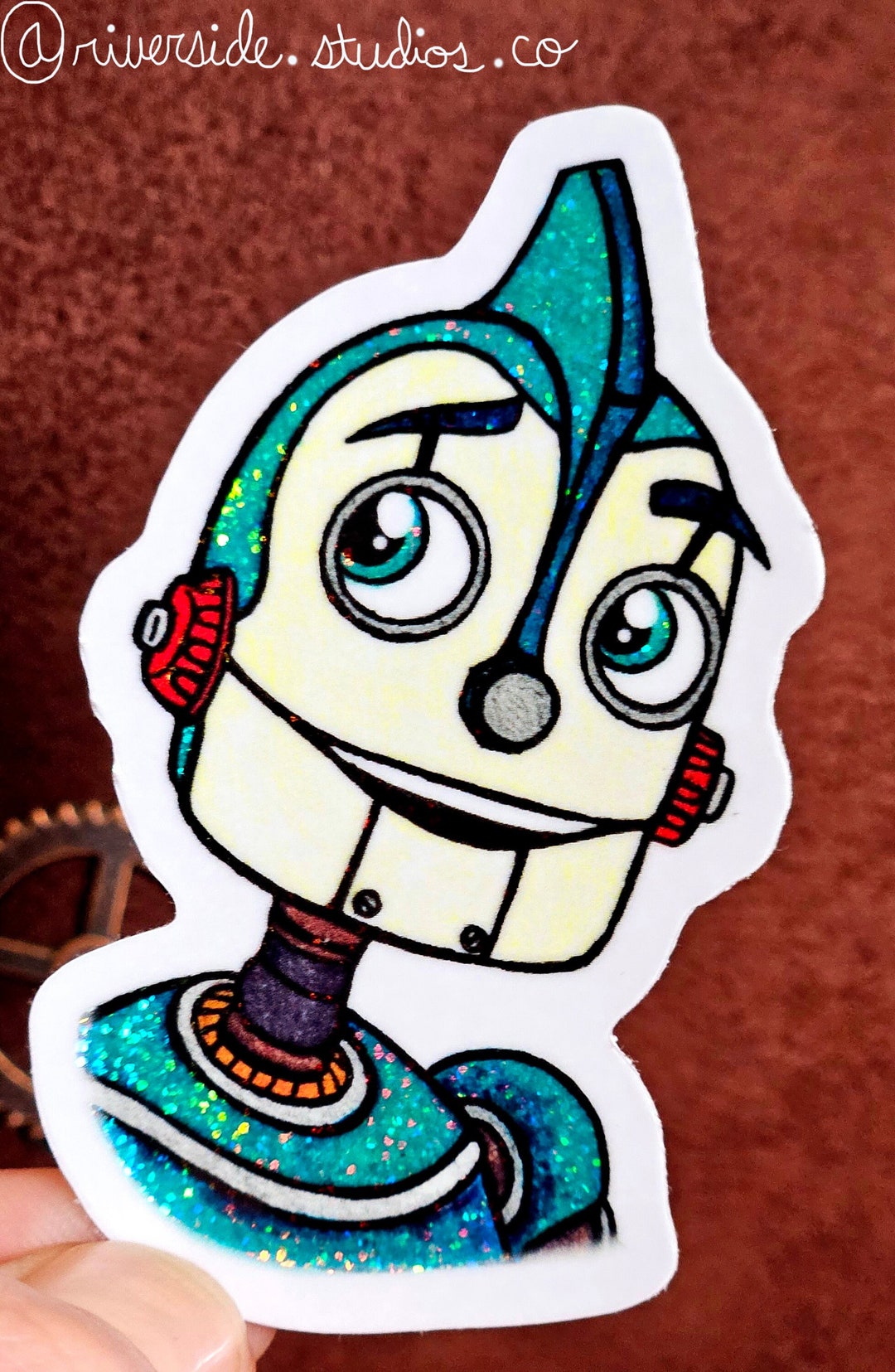 Rodney Copperbottom Robots 2005 2" Vinyl Glitter Sticker Cartoon - Etsy