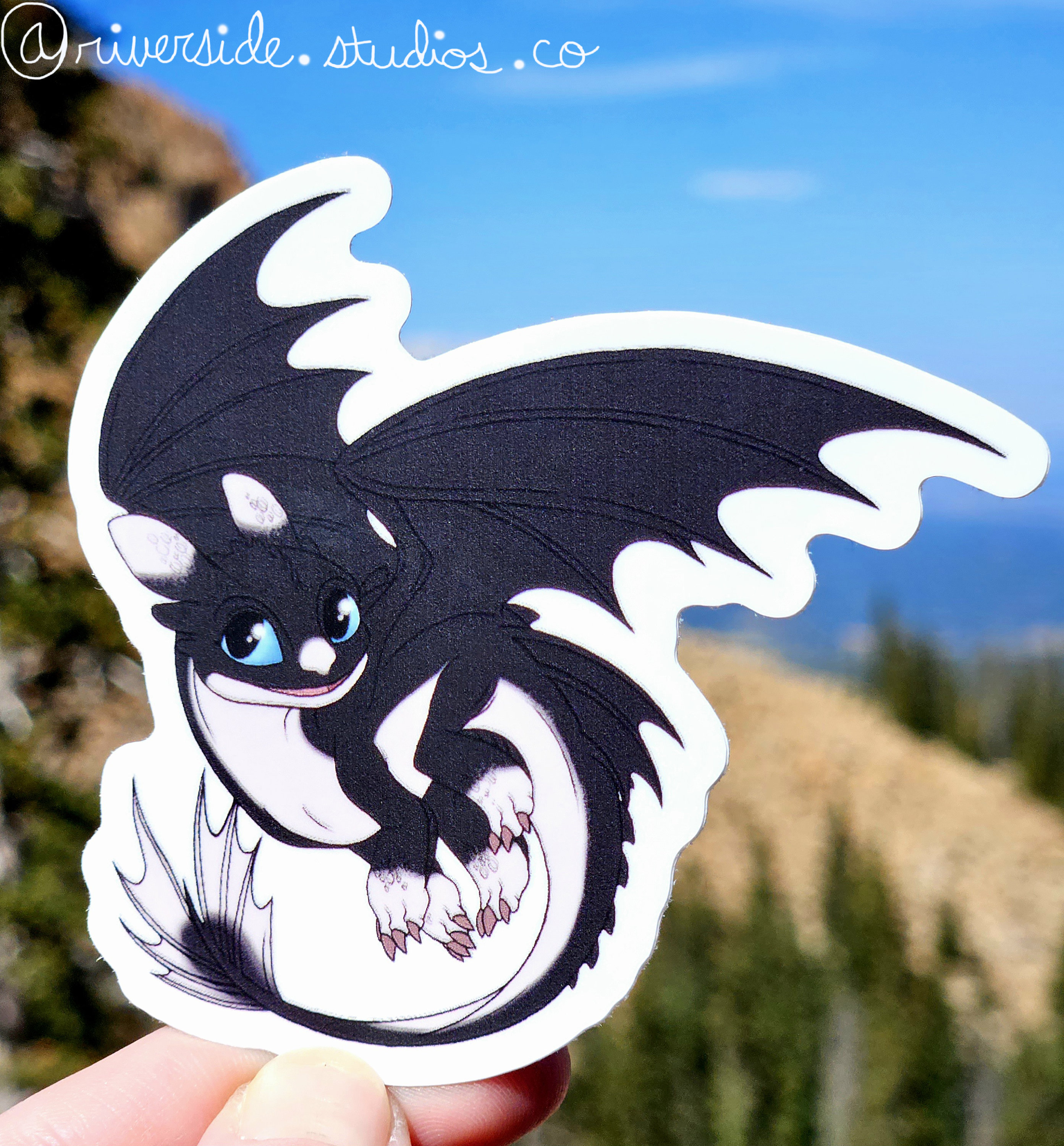 HTTYD Adult Dart Nightlight Toothless Sticker 3" Original Art - Etsy