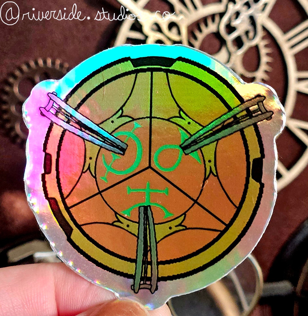 Talisman Nine 9 Tim Burton Holographic Vinyl Sticker 2" Original Art ...