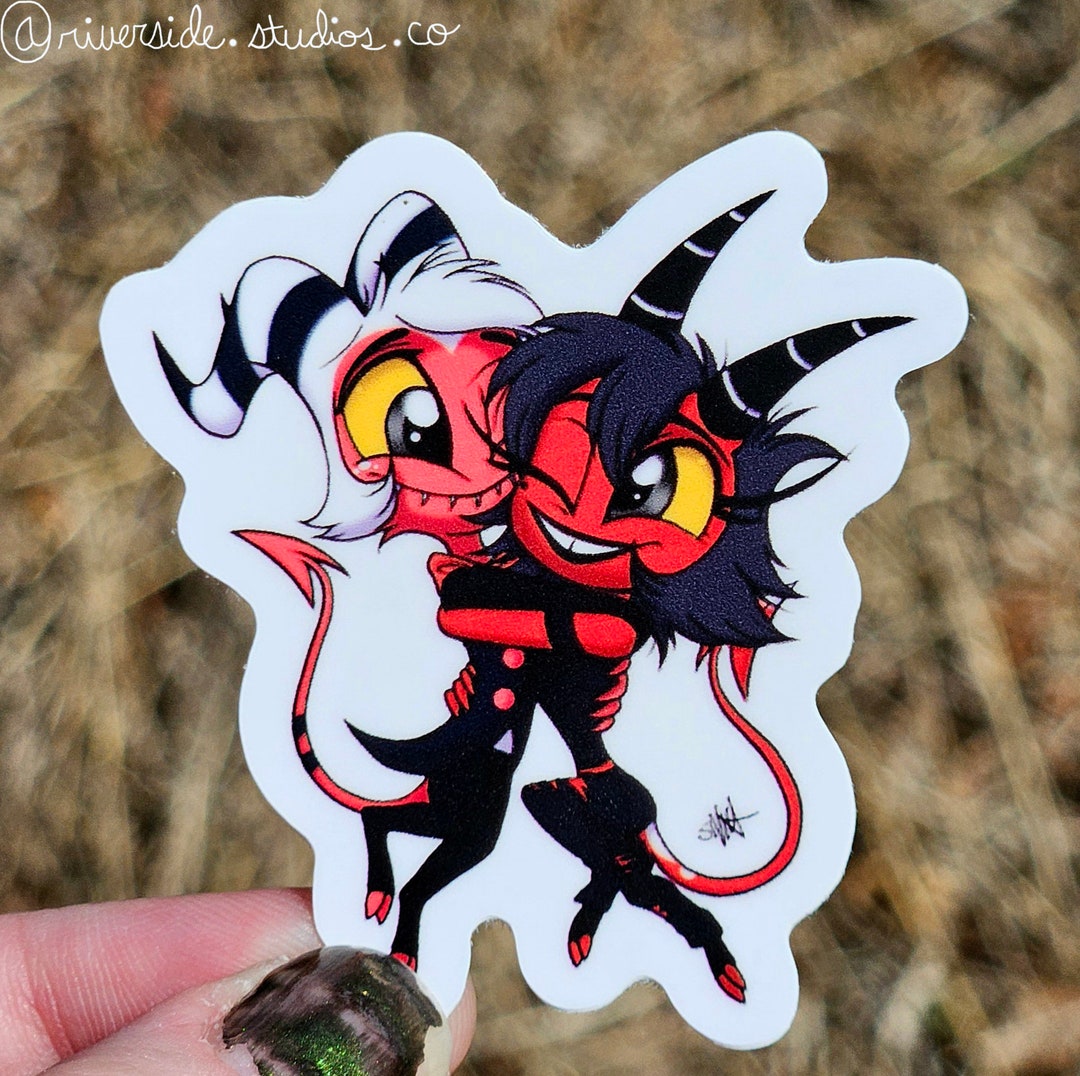 Moxxie and Millie Helluva HB 2 Vinyl Sticker Original Art - Etsy