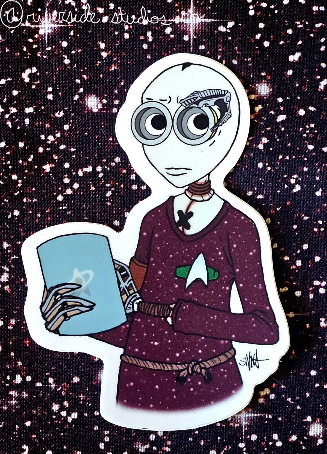 7 (seven) of Nine (9) Tim Burton Shane Acker Star Trek Voyager Original ...