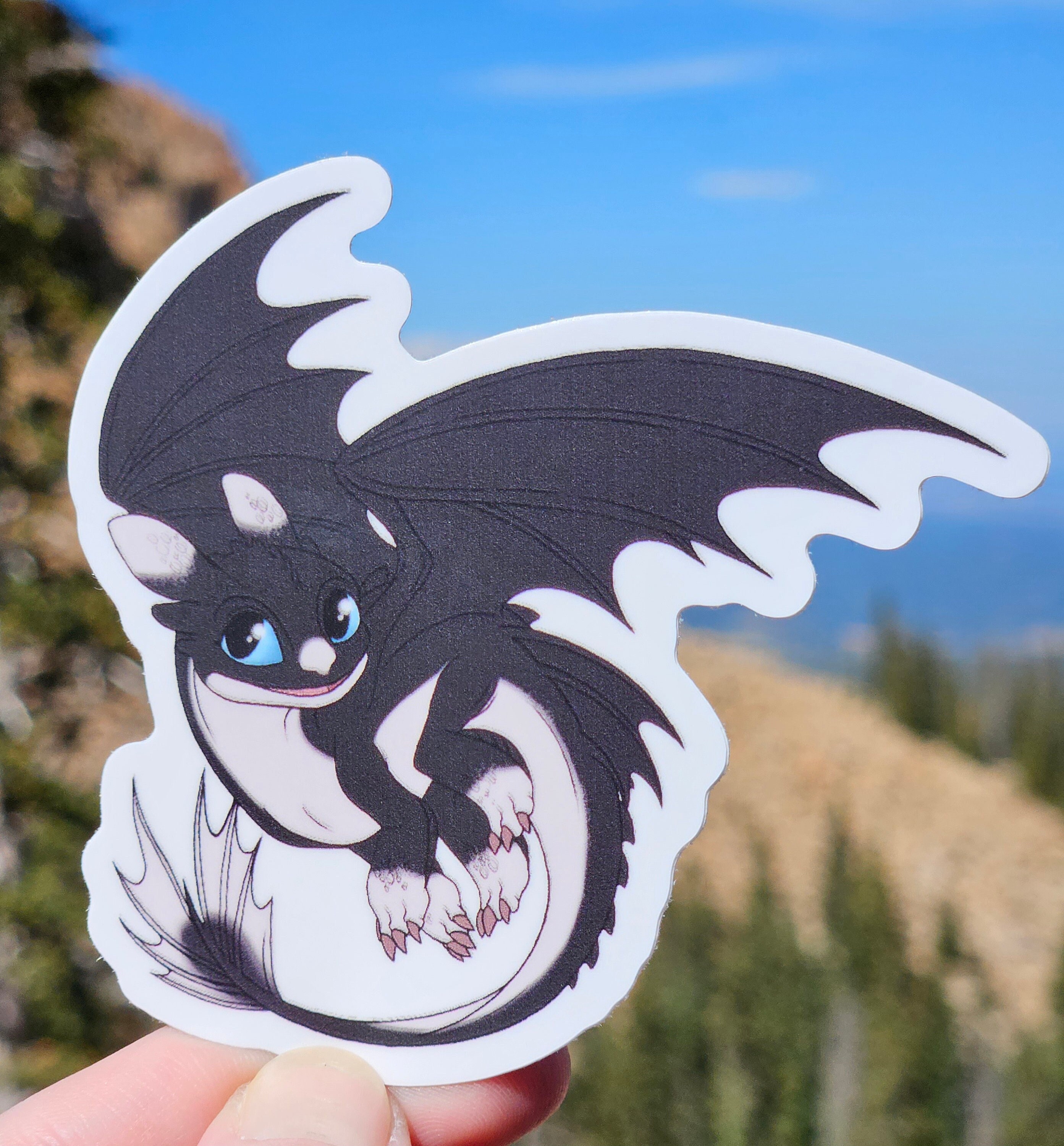 HTTYD Adult Dart Nightlight Toothless Sticker 3 Original - Etsy