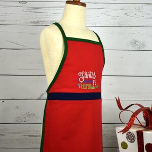 Santa's Helper Apron Christmas Kid's Apron Kid's - Etsy