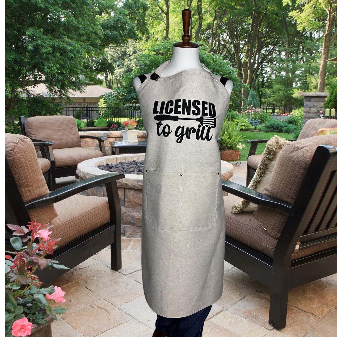 Canvas Grill Master Apron - Grilling Gift for Griller - Idea for Dad ...