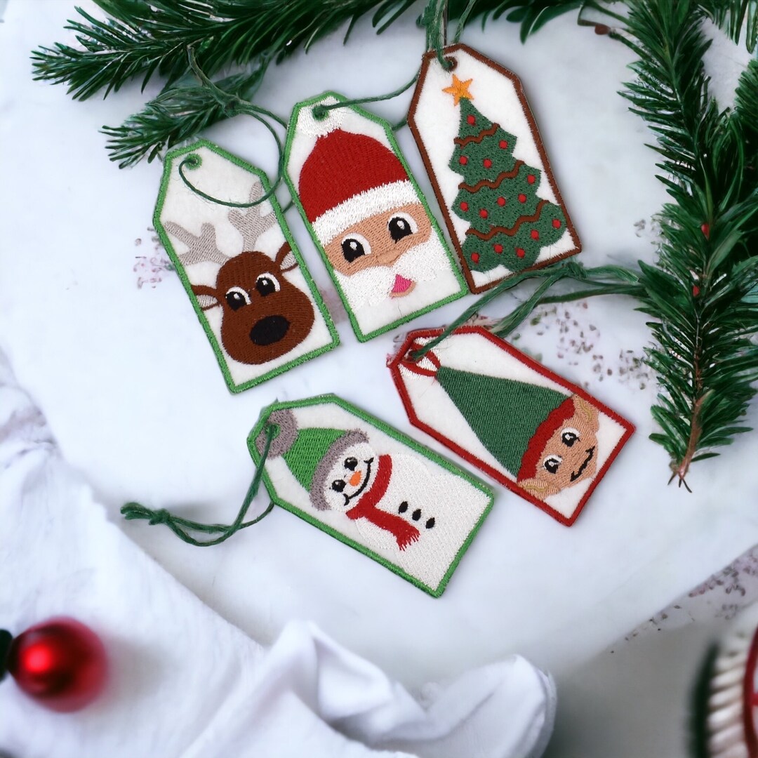 Personalized Gift Tag, Christmas Gift Tag, Handmade Felt Ornament ...