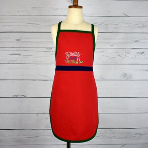 Santa's Helper Apron Christmas Kid's Apron Kid's - Etsy
