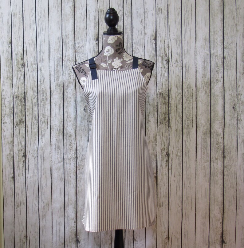 Blue Stripped Apron BBQ Apron Gift for Dad Barbershop - Etsy