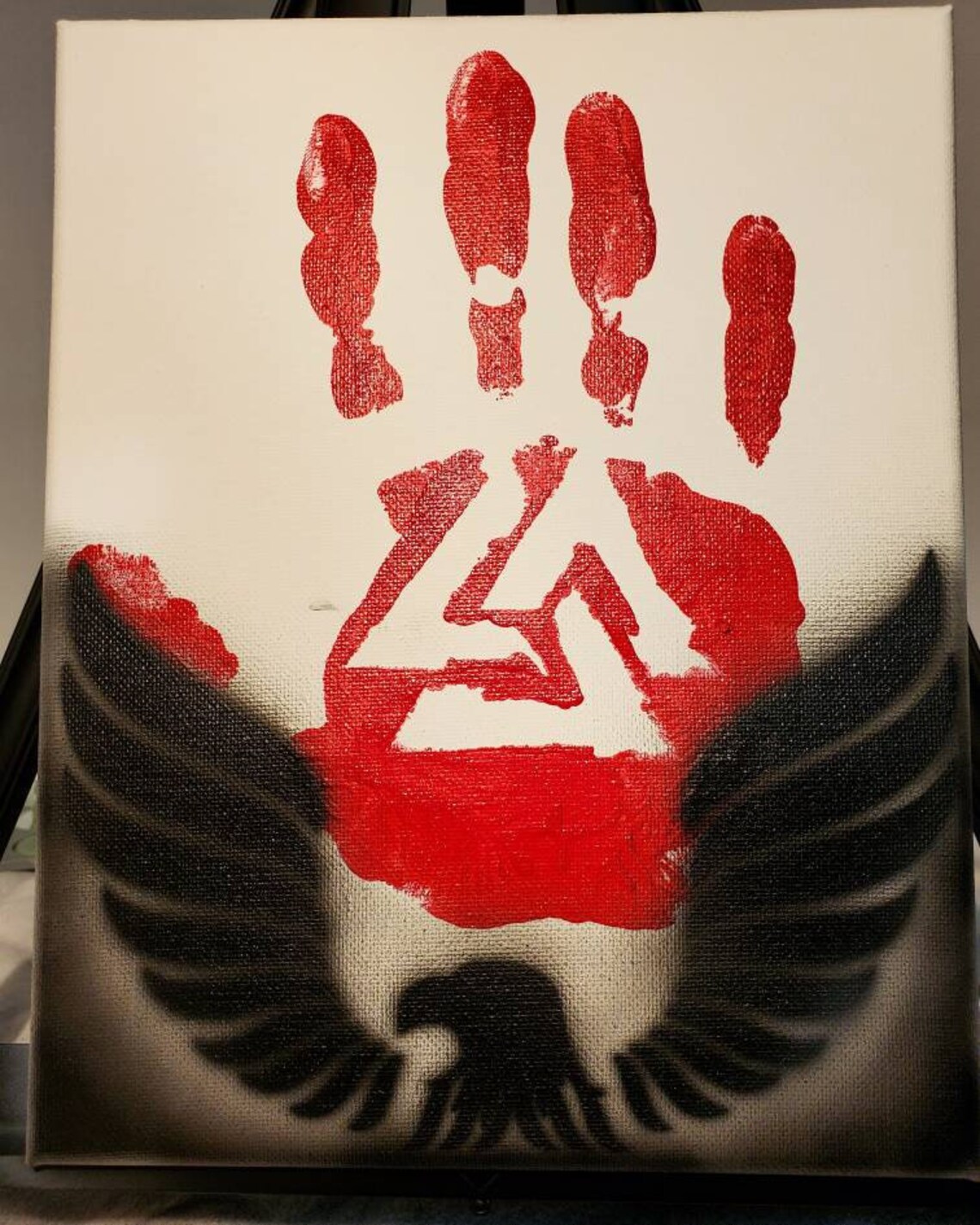 Blood Eagle 8x10 on Canvas - Etsy