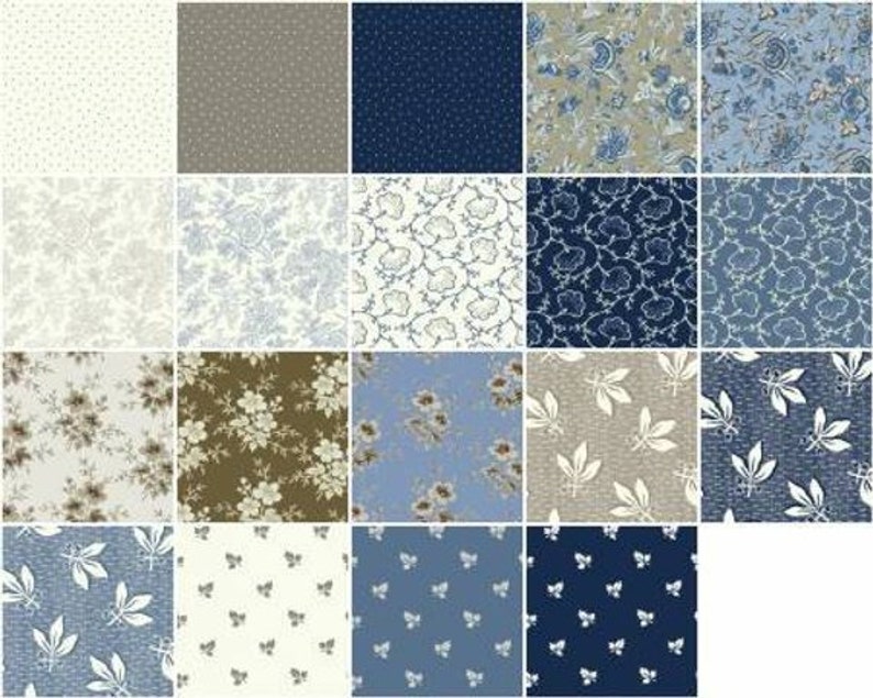 RARE By The Continuous HALF YARDS Blueberry Buckle by | Etsy