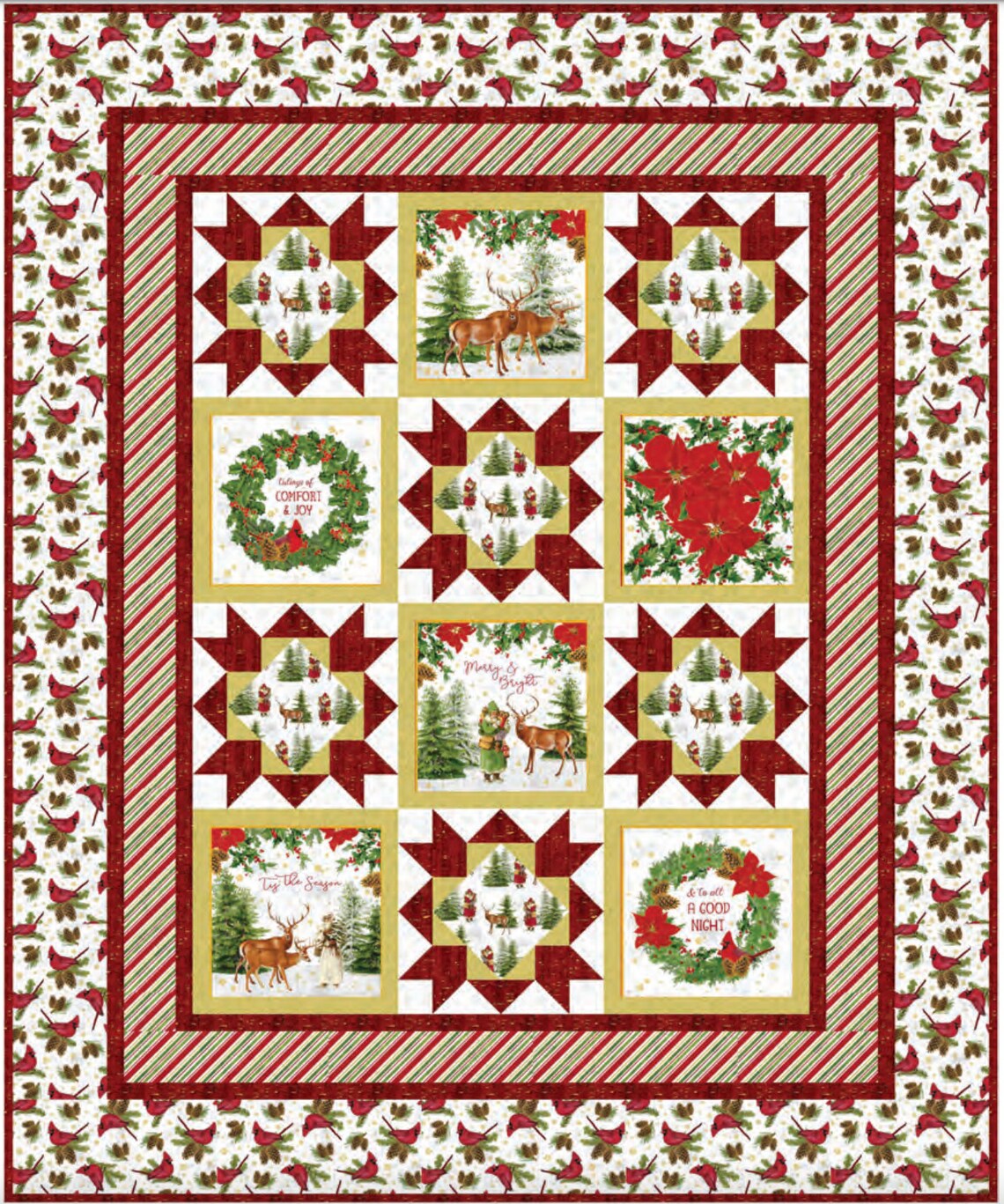 RARE by the Continuous HALF YARDS Comfort and Joy by Katie - Etsy