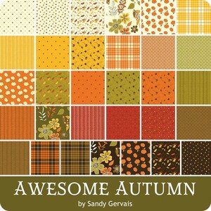 RARE - by the Continuous HALF YARDS - Awesome Autumn by Sandy Gervais for Riley Blake, #C12174 ...