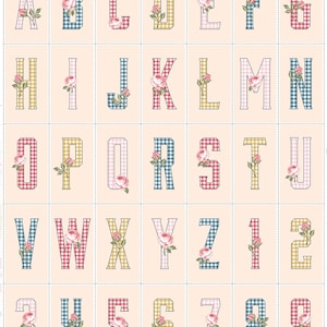 22” X 43” PANEL - Gingham Farmhouse by Poppie Cotton, #GF19101 Rosy ...