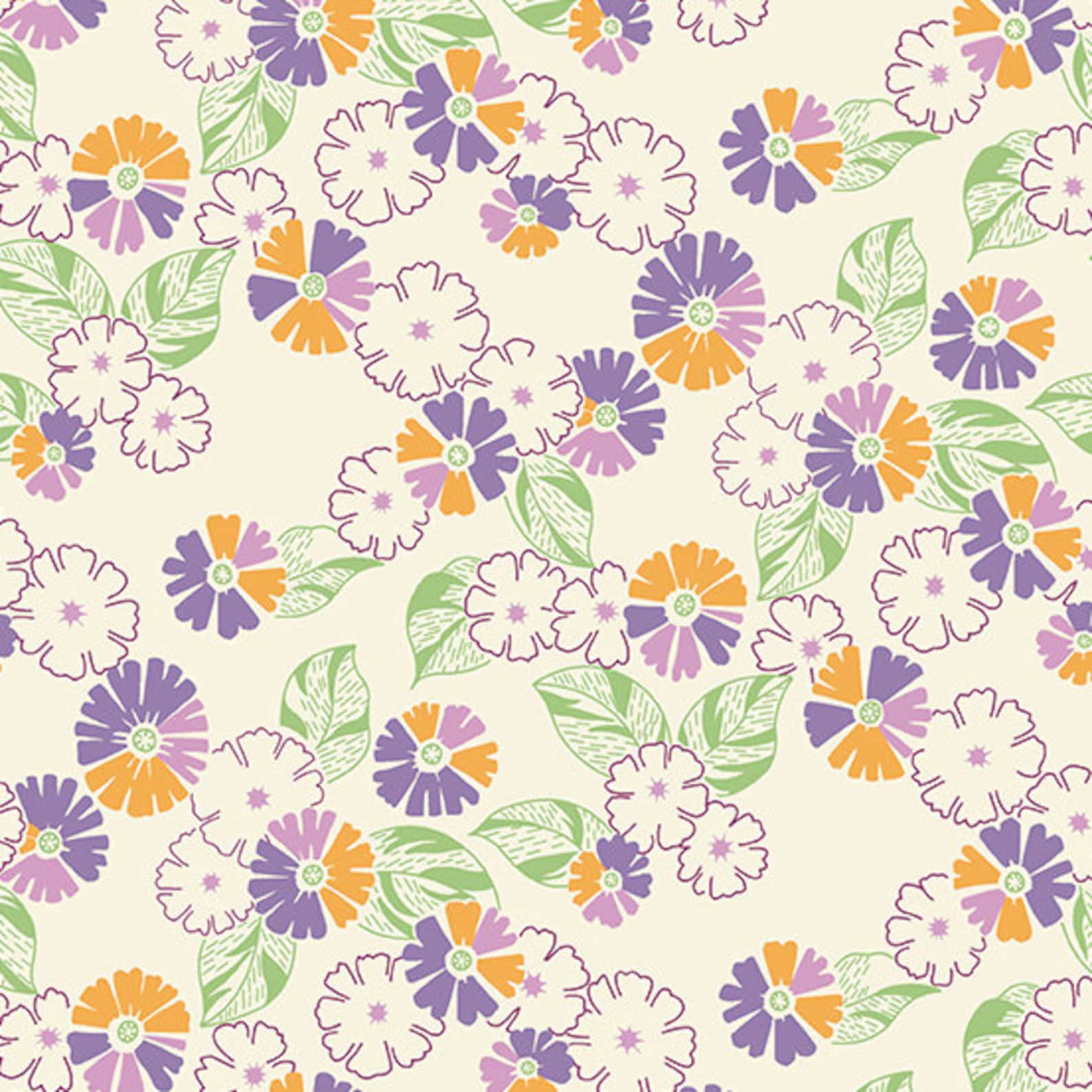 RARE - 14" REMNANT - Darling Clementine for Andover Fabrics, Pattern ...