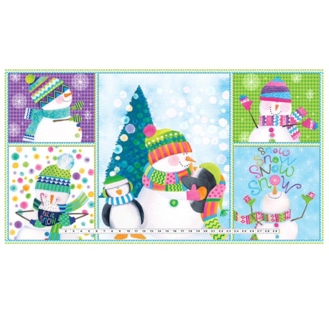 RARE - 24" X 44" PANEL - by Golly, Be Jolly by Color Pop Studios for ...