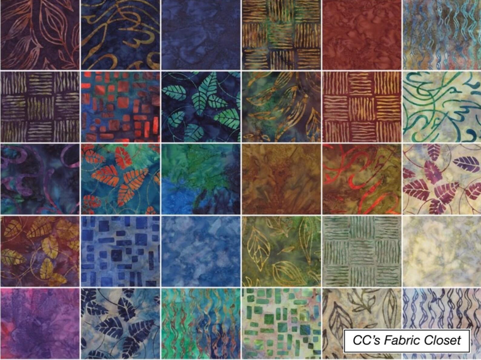 BATIK QUILT KIT Patchwork Swoon Pattern Kit Includes All | Etsy