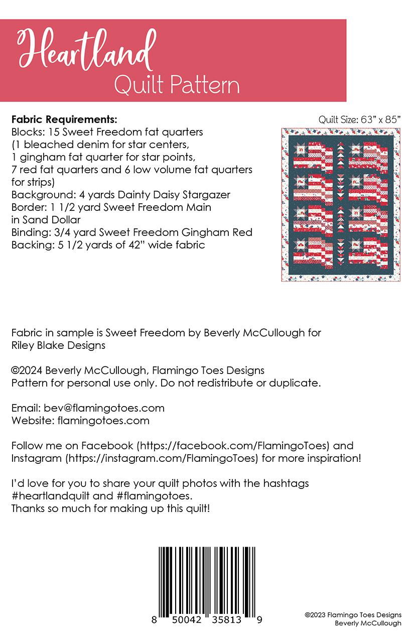63” X 85” BOXED KIT - Heartland Quilt Kit by Beverly Mccullough for ...