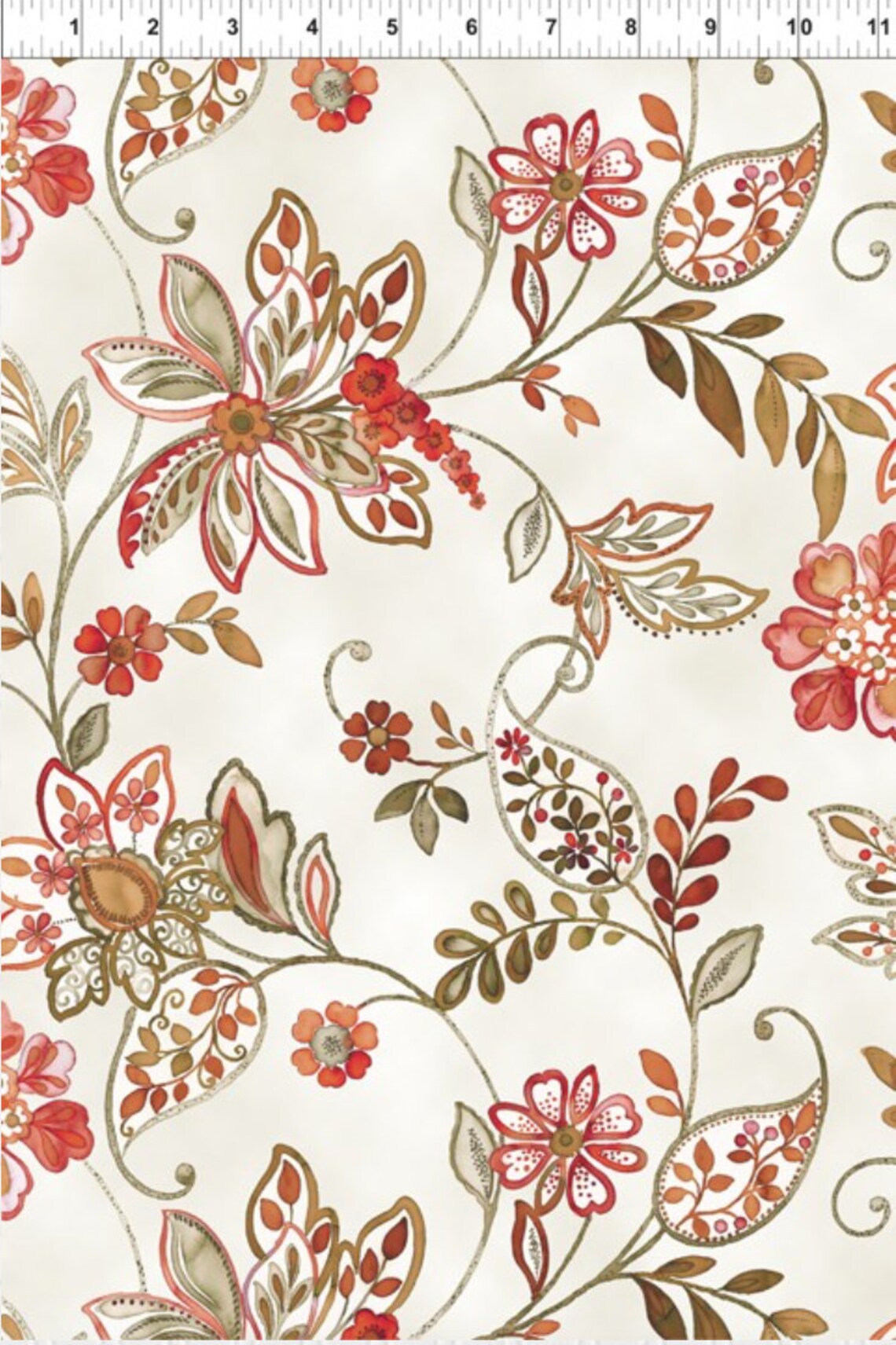 RARE By The Continuous HALF YARDS Brianna by Gray Sky for | Etsy