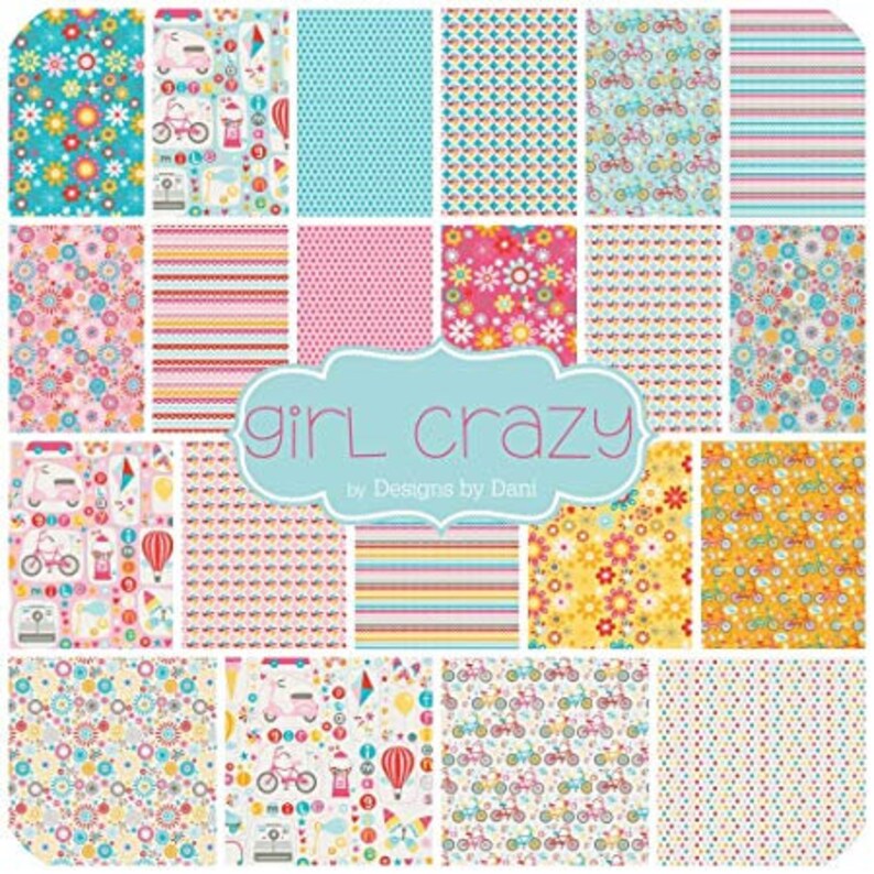 By The Continuous HALF YARD Girl Crazy by Designs by Dani | Etsy