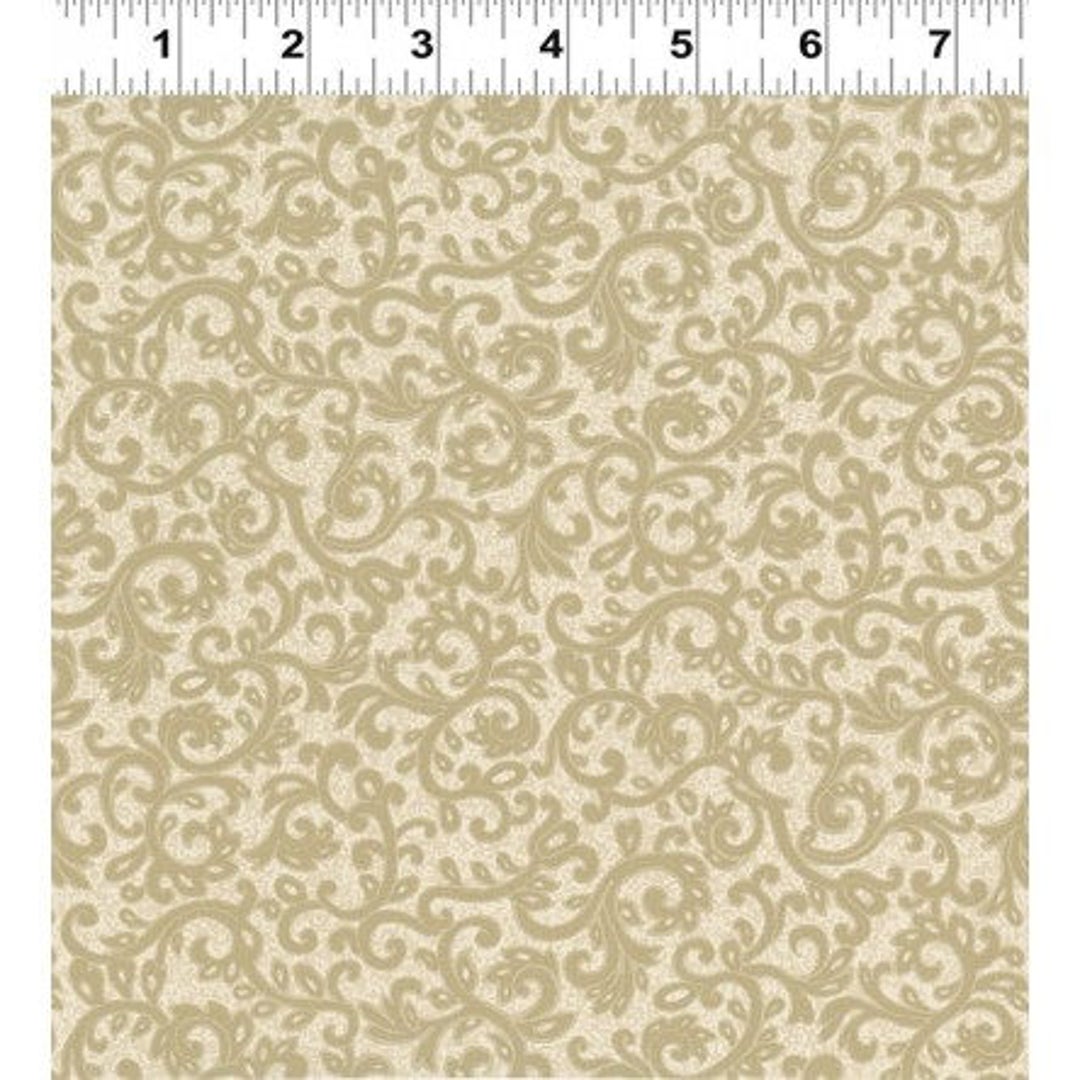 RARE - 17" REMNANT - Impressions Scroll by Clothworks, Pattern #Y1367 ...