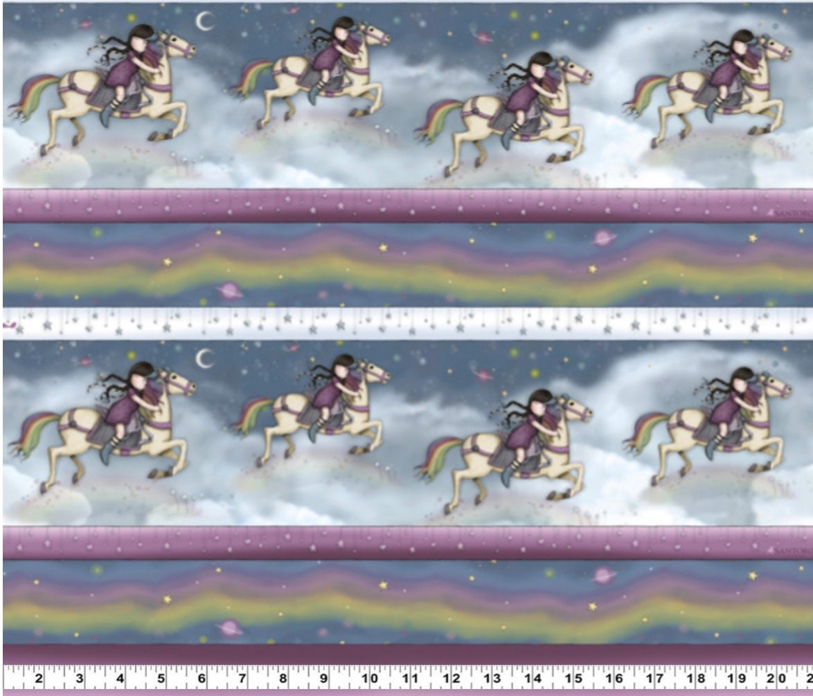 By The Continuous HALF YARD Rare Rainbow Dream by Santoro of Gorjuss ...