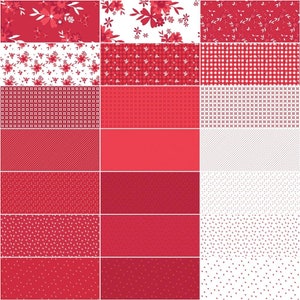 RARE - by the Continuous HALF YARDS - Cheerfully Red by Christopher ...