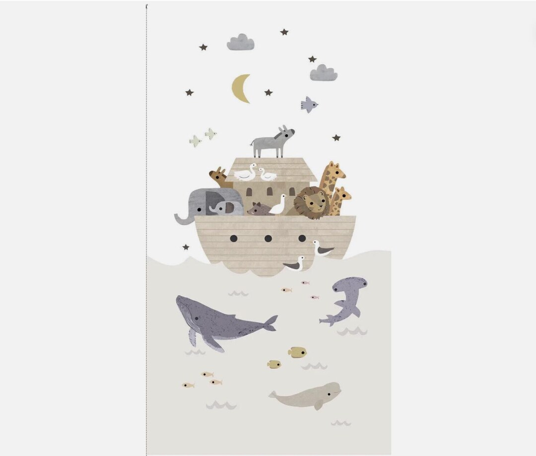 Rare - 24” X 44” PANEL - Noah’s Ark by Paint Love Studio for Dear ...