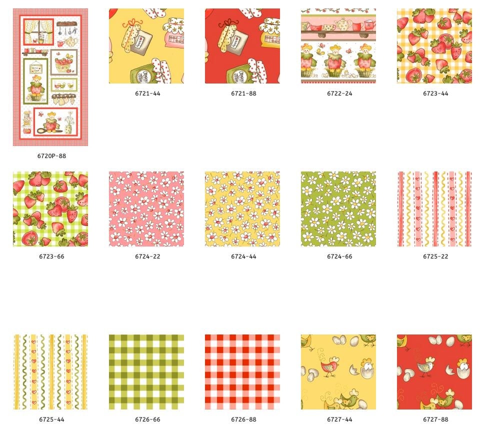 RARE by the HALF YARD Country Cuisine by Isabelle Biche for - Etsy