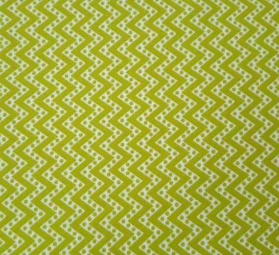 H Lime Green Chevron Print